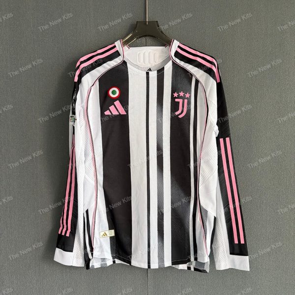 Juventus Kit | 25/26 Home Long-Sleeve Player Shirt | The New Kits